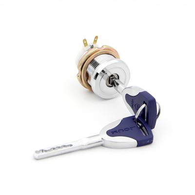 China CW 90 Degree Safe Cam Lock 32mm Head Diameter Iron Housing Brighr Color for sale