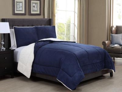 China Winter Super Soft Fleece Comforter  Fleece Duvet Cove With 100% Polyester Filling for sale