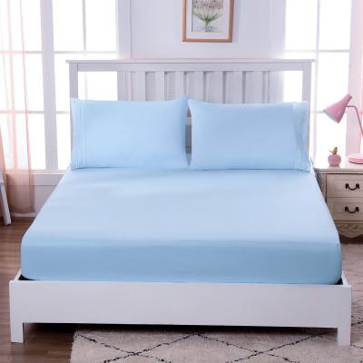 China Soft 300 Thread Count Cotton Bed Sheet Set Breathable Bed Sheets In Various Colors for sale