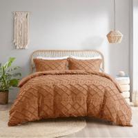 China Bohemian Style Jacquard Soft Geometric Pattern Comforter Set Tufted 4-Piece Bedding Set for sale
