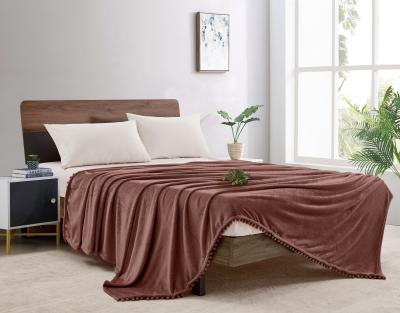 China Double King Size Single Sofa Bed Luxury Large Soft Microplush Velvet Throw Flannel Fleece Blanket for sale