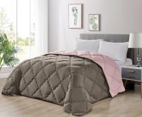 China Bicolor Microfiber Hypoallergenic Box Stitched Reversible Polyester Quilt Factory for sale