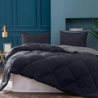 China Custom Solid Color Printed Design Microfiber Fabric Down Alternative Summer Comforter for sale