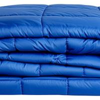 China Blue Solid Microfiber Comforter Hypoallergenic Reversible Cozy Durable Bedding Suitable for Hotels Motels and Guesthouse for sale