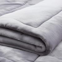China Flannel Combined Microfiber Fleece Comforter Offering 100 Percent Polyester Filling and Softness Options Including Super Soft for Cozy Bedding for sale