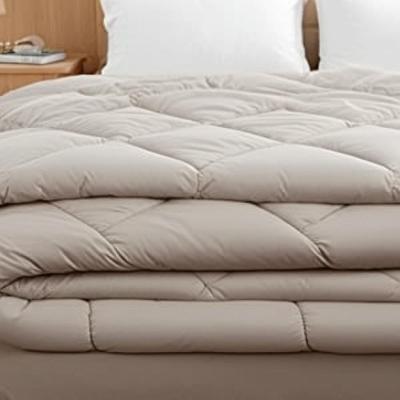 China King Medium Softness Fleece Comforter 350gsm Filling Comfortable Warm Lightweight Bedding Ideal for Bedroom for sale