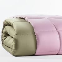 China Includes 1 Comforter Cationic Comforter Grey Khaki Pink Customized Color Ideal Bedding Choice for Hotels and Guest Rooms for sale