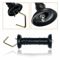 China Cattle Electric Fence Spring Gate Kit Plastic Handle And Galvanized Hook for sale