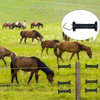 China Cattle Electric Fence Spring Gate Kit Plastic Handle And Galvanized Hook for sale