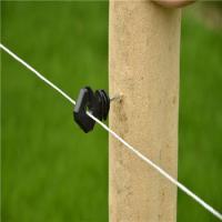 China Black Electric Fence Insulators Screw-In Fence Ring Wood Post Insulators for sale