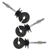 China Agricultural Garden Electric Fence Offset Ring Insulators Posts Wire Screw for sale