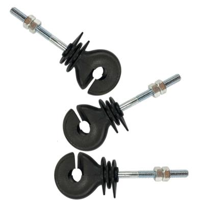China Agricultural Garden Electric Fence Offset Ring Insulators Posts Wire Screw for sale