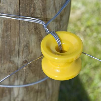 China Circular Ring Corner Post Electric Fence Insulators Black Polyrope Insulator for sale