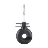 China Round Shape Wood Post Insulators Lightweight Screw In Fence Insulators for sale