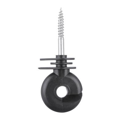 China Round Shape Wood Post Insulators Lightweight Screw In Fence Insulators for sale