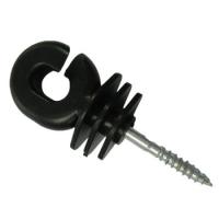 China Customized Plastic Electric Fence Screw In Insulators High Durability for sale