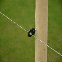 China Customized Plastic Electric Fence Screw In Insulators High Durability for sale