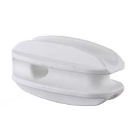 China White / Black / Yellow Egg Shaped Plastic Insulators UV Resistant for sale
