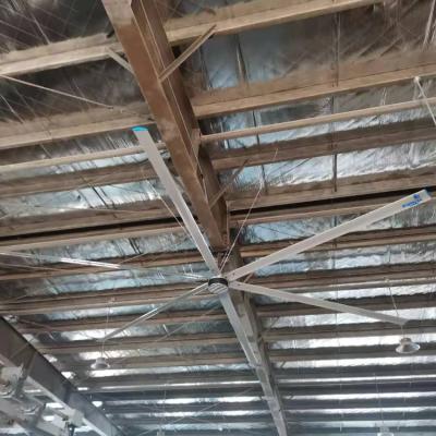 China DC Industrial Ceiling Fan For Large Spaces 7300mm / 24FT Blade Airflow 14300m3/Min for sale