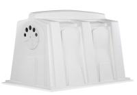 China Polyethylene White Calf Hutches Side Panel Rectangle Shape Weather Resistant for sale
