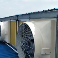 China High Strength Double Layer PE Livestock Ventilation Fan 48 inches Blade Diameter 850w Input Power for sale