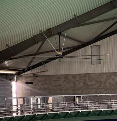 China IP55 Industrial Ceiling Fan with Brushless DC Motor 1500w Power 55r/min Rotation Speed for sale