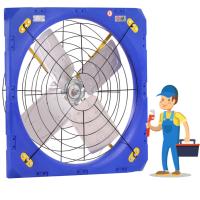 China Livestock Ventilation Circulation Fan Double layer PE Frame 27000m3/h Airflow 1.1A Current for sale