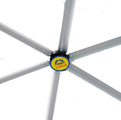 China 7300mm Diameter Industrial Ceiling Fan with Brushless EC Motor and IP55 Protection for Large Spaces for sale