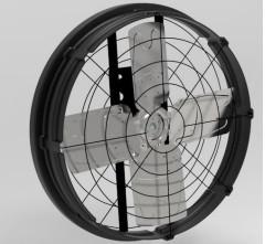 China 38'' Panel Fan FBA038EC with 27000m³/h Max Airflow and ≤69dB Noise for sale