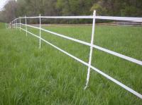 China Durable Waterproof Plastic Electric Fence Posts with Multi-Slot Design and UV-Stabilized Material for sale