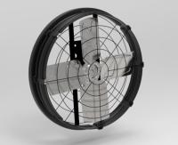 China 38'' Panel Fan 300W 380-480V Double Layer PE Frame 27000m3/h Airflow for sale