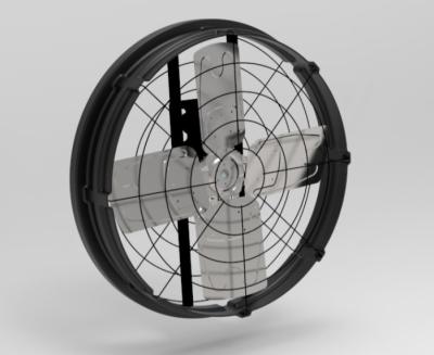 China 38'' Panel Fan 300W 380-480V Double Layer PE Frame 27000m3/h Airflow for sale