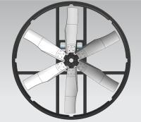 China strength Double-layer PE Frame Material Poultry Fan 444r/min Rotation Speed for Optimal Airflow for sale