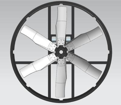China strength Double-layer PE Frame Material Poultry Fan 444r/min Rotation Speed for Optimal Airflow for sale