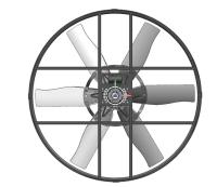 China IP55 Protection Level and Energy Saving Livestock Ventilation Fans with Outer Rotor Permanent Magnet Brushless DC Motor for sale