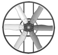China 6pcs Alloy Blade Material Industrial Ceiling Fan for High Air Volume/W Needs for sale