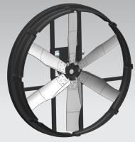 China IP55 Protection Level Industrial Fan with 6pcs Alloy Blade Material for Long-Lasting Cooling Performance for sale
