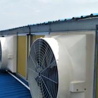China Strength Double-layer PE Frame Material Livestock Ventilation Fans With 47.8m3/h Air Volume/W Direct Drive Mode for sale