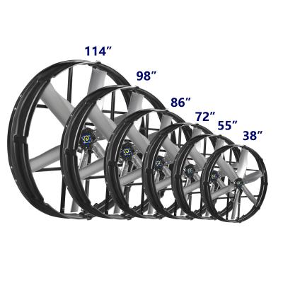 China Power Livestock Ventilation Fans For Poultry Cooling 6.2m/s Wind Speed 2000W Rated Power for sale