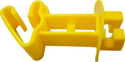 China CTN 5mm Wire T Post Electric Fence Insulators For Electric Fencing System With Yellow Color for sale