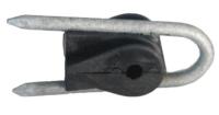 China Staple U Type Nail Electric Fence Wood Post Insulators 4.2mm Hot Dip Galvanized Steel for sale