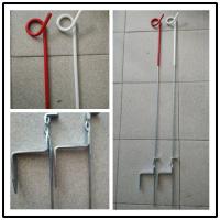 China 104cm Pigtail Spring Steel Electric Fence Posts for sale