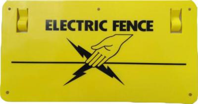 China PP Electric Fence Warning Sign for sale