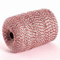 China WRT065 Polywire 2mm Diameter Nine Stainless Strands Orange White For Cattle Fencing for sale