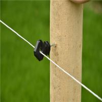 China Diamond Screw-In Ring Insulator INS001Y Yellow Electric Fence Insulators For Wood Post Polywire Polytape for sale