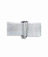 China JON014 16.5g Galvanized Steel Polytape Splicer Connector For Electric Fence Tape Repairs for sale