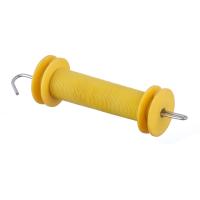 China HDL202 Y L140mm Comb Tooth Soft Handle Electric Fence Gate Handle Yellow Plastic 99 gram Double Safety Flange for sale