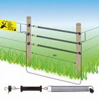 China HDL202 Y L140mm Comb Tooth Soft Handle Electric Fence Gate Handle Yellow Plastic 99 gram Double Safety Flange for sale