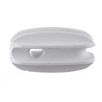 China White Egg Insulator INS078 42g Deep Grooves End Strain Electric Fence Insulators For 6mm Wire Post for sale