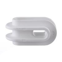 China Medium Duty Insulator INS074 33g White End Strain Electric Fence Insulators For Corner Post 6mm Wire for sale